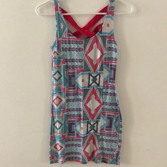 Nollie | Dresses | Pattern Skin Tight Dress | Poshmark